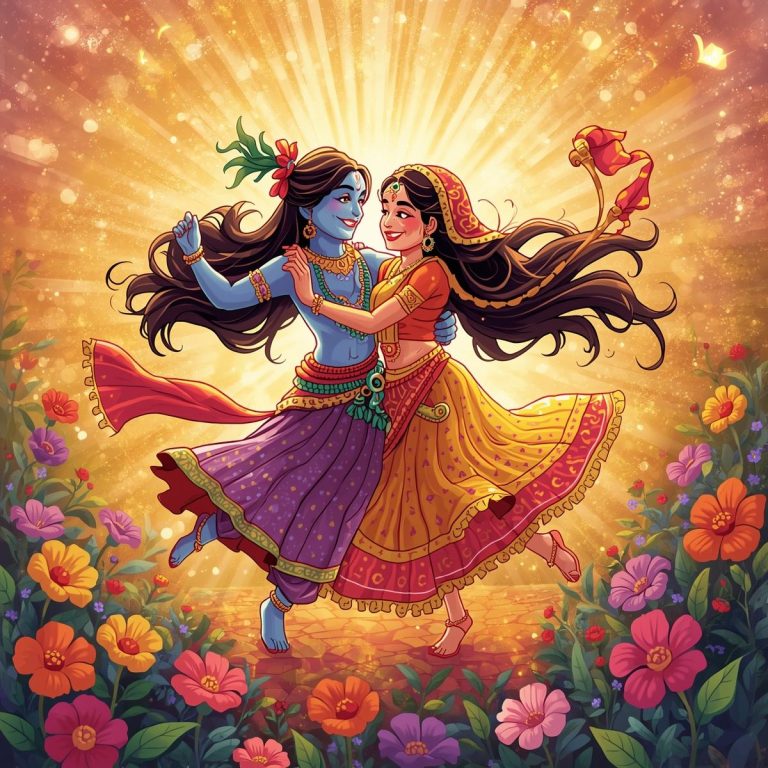 Radha Krishna Cartoon Images – Beautiful & Playful Designs for Every ...