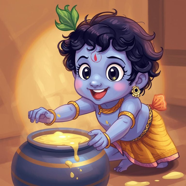 Radha Krishna Cartoon Images – Beautiful & Playful Designs for Every ...