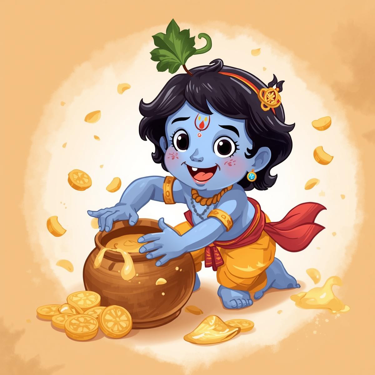 Radha Krishna Cartoon Images – Beautiful & Playful Designs for Every ...