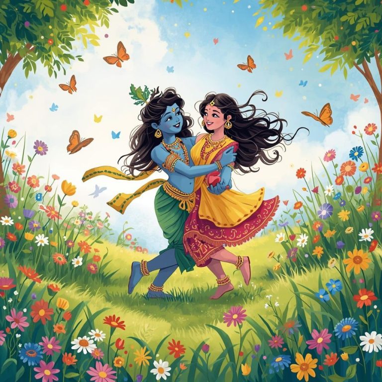 Radha Krishna Cartoon Images – Beautiful & Playful Designs for Every ...